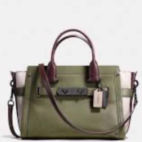 Coach | Bags | Coach Swagger 27 Mixed Leathers Satchel Bag | Poshmark